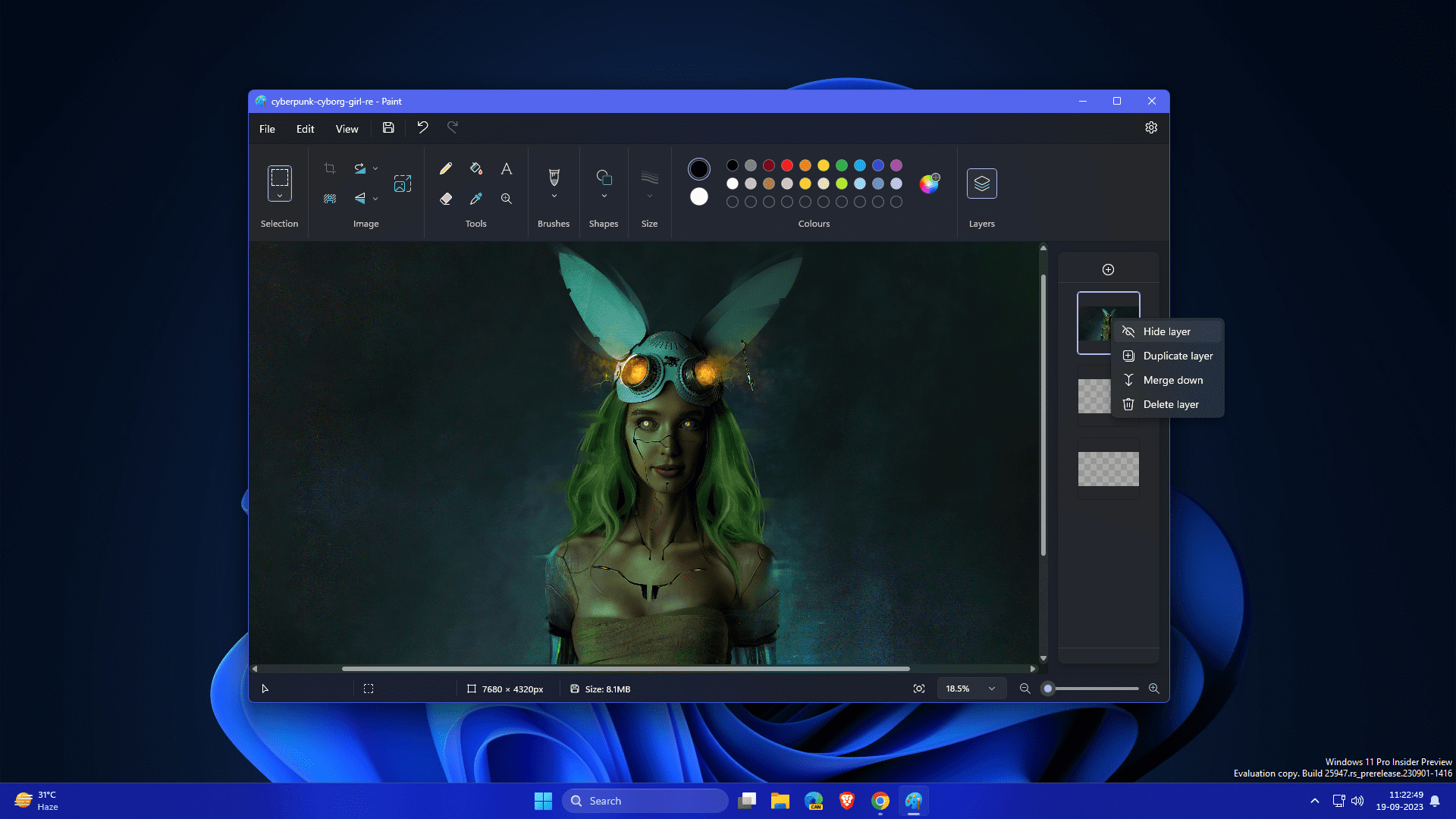 Windows 11 Paint: Exploring Photoshop-like Layers, Transparency