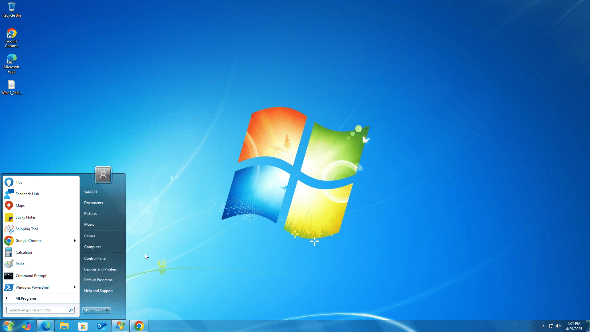 Make Windows 10/11 EXACTLY Look Like Windows 7 in One Click